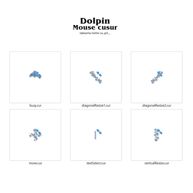 [공유] 돌고래 돌핀 마우스커서 공유 : 네이버 블로그