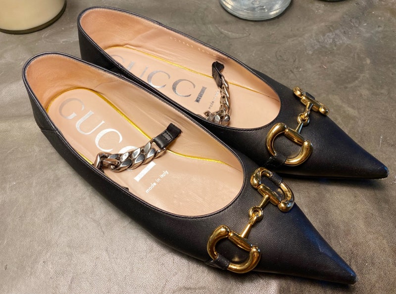 Gucci 구찌 홀스빗 데바 체인 발레리나 플랫 슈즈 밑창보강by블랙샤인잠실 네이버 블로그