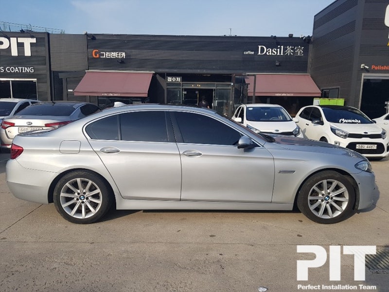 Bmw 528i 외형복원 판금도색 보험수리 사고수리 대리운전사고에 의한 보험처리 진행 일산수입차정비 일산사고수리 전문