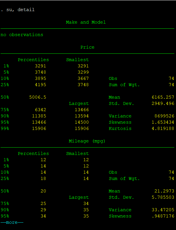 [STATA/basic] 3. STATA 기본명령어(1)-des/su/tab,encode/decode,sort/gsort ...