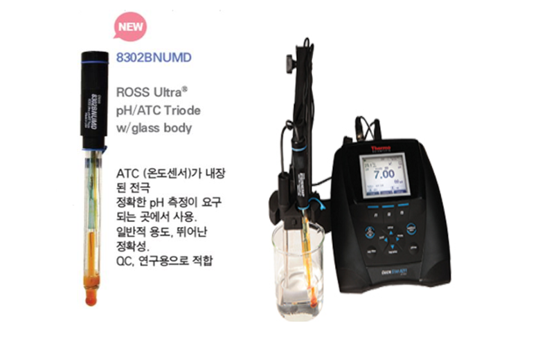 [PH전극] 오리온 전극 Thermofisher 8302BNUMD 0 - 14 pH ROSS Ultra pH Thermo ...