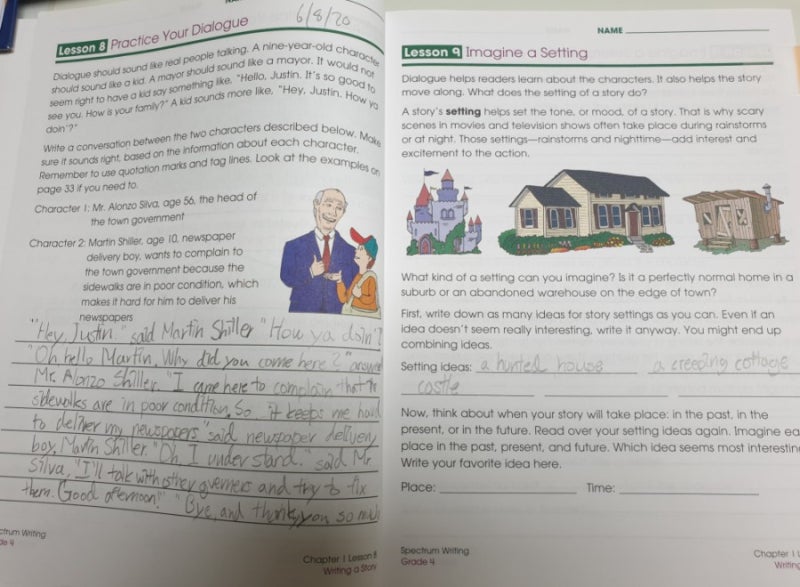 spectrum-writing-grade-4