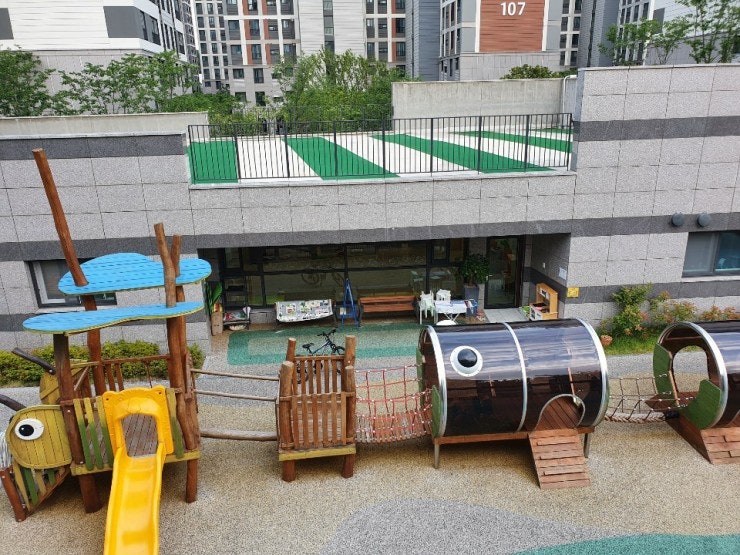 금성천막 명장이편한세상어린이집 실외놀이터에 차광막필림망 설치해드렸어요 네이버 블로그