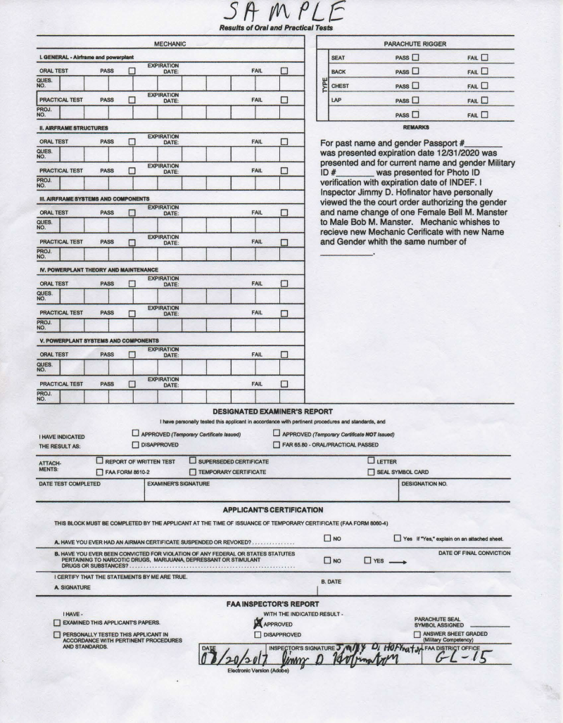 FAA A&P 취득 준비 - FAA Form 8610-2 (미번역) : 네이버 블로그