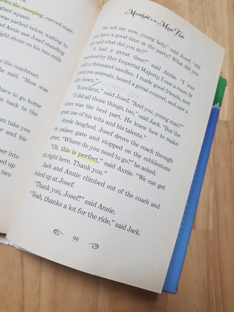 [연재 40] Magic Tree House #41 (Moonlight on the Magic Flute)의 제 10장 즐거움 ...