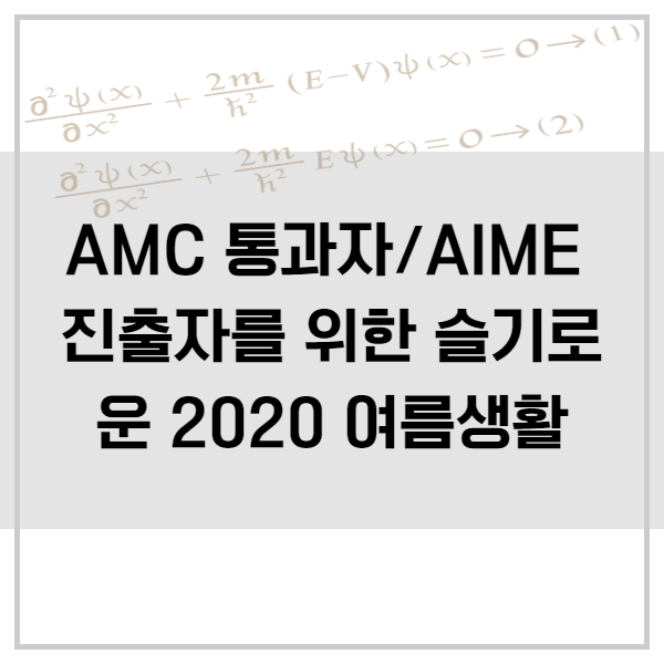 2020년 USAMO AMC + AIME 225점도 아쉽게 떨어졌다? : 네이버 블로그