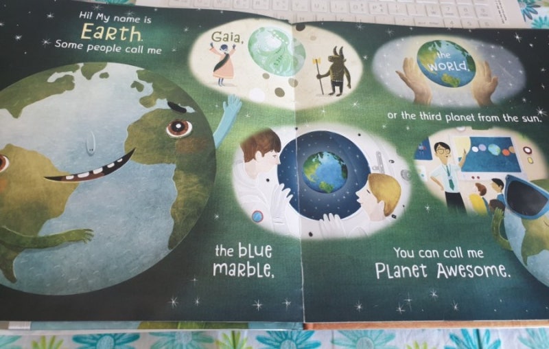 [지구과학 학습용 아이 영어책] 귀여운 지구가 본인을 소개하는 논픽션북, Earth my first 4.54 billion ...