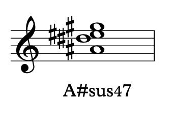 7th chord (4화음). sus4 7. 모든 키에서 알아보자 : 네이버 블로그