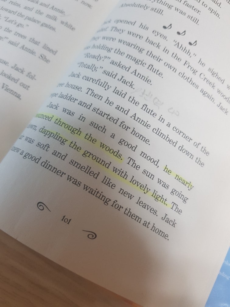 [연재 41] Magic Tree House #41 (Moonlight on the Magic Flute)의 제10장 즐거움 ...