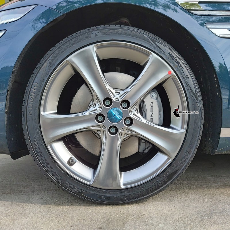 제네시스 G80- G80 (RG3) 20인치 순정휠 교체 후기 (금호타이어 마제스티 9 TA91 245 40 20, 275 35 20 타이어 교체 전주인치업 잘 하는 곳 ...