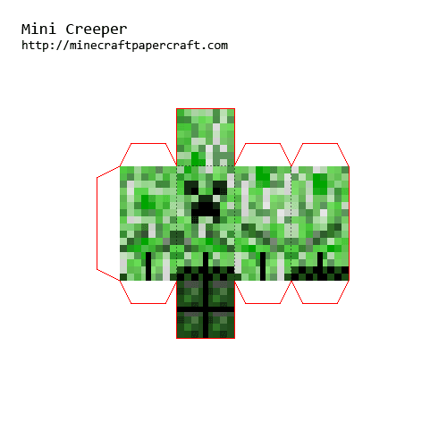 마인크래프트 미니 종이모형 Minecraft 미니 버젼 종이모형 모음집 11탄 네이버 블로그