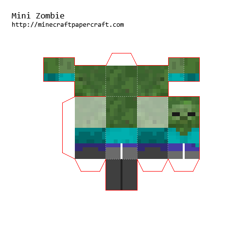 마인크래프트 미니 종이모형 Minecraft 미니 버젼 종이모형 모음집 11탄 네이버 블로그