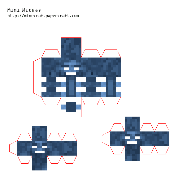 마인크래프트 미니 종이모형 Minecraft 미니 버젼 종이모형 모음집 11탄 네이버 블로그