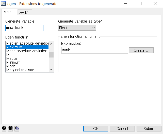 [STATA/basic] 6. STATA 명령어-egen, xtile : 네이버 블로그