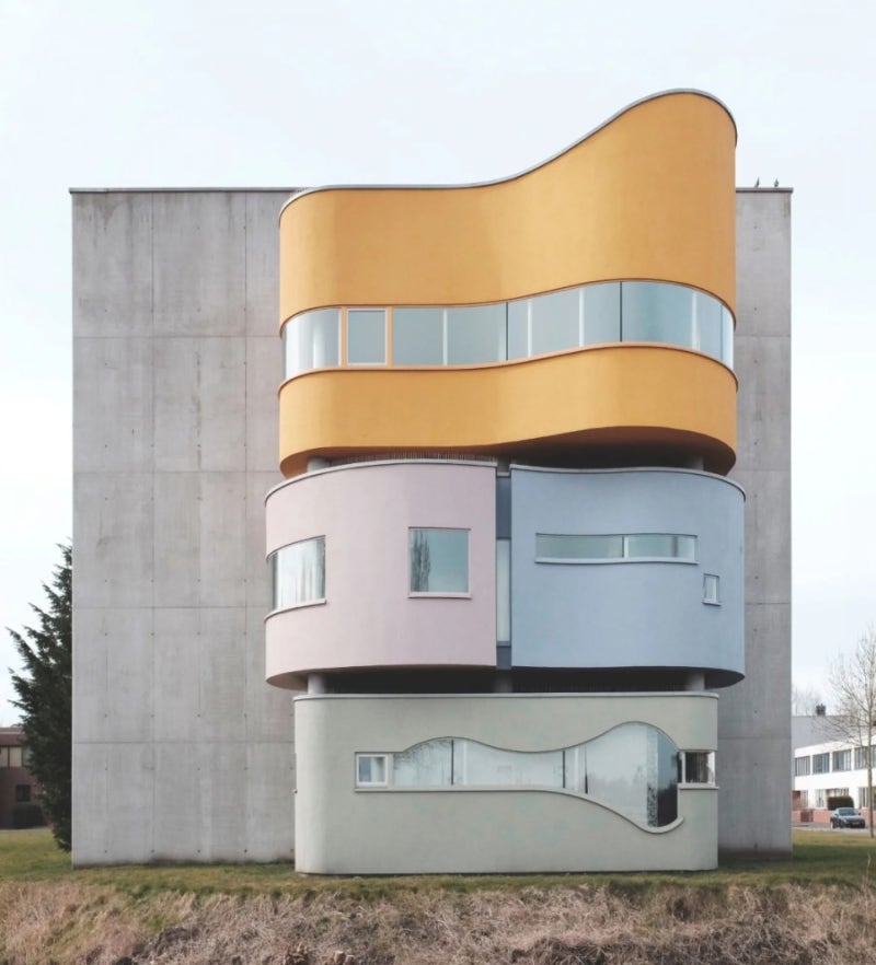 존 헤이덕의 월하우스2. wall house 2, groningen, netherlands by john hejduk,1973 ...