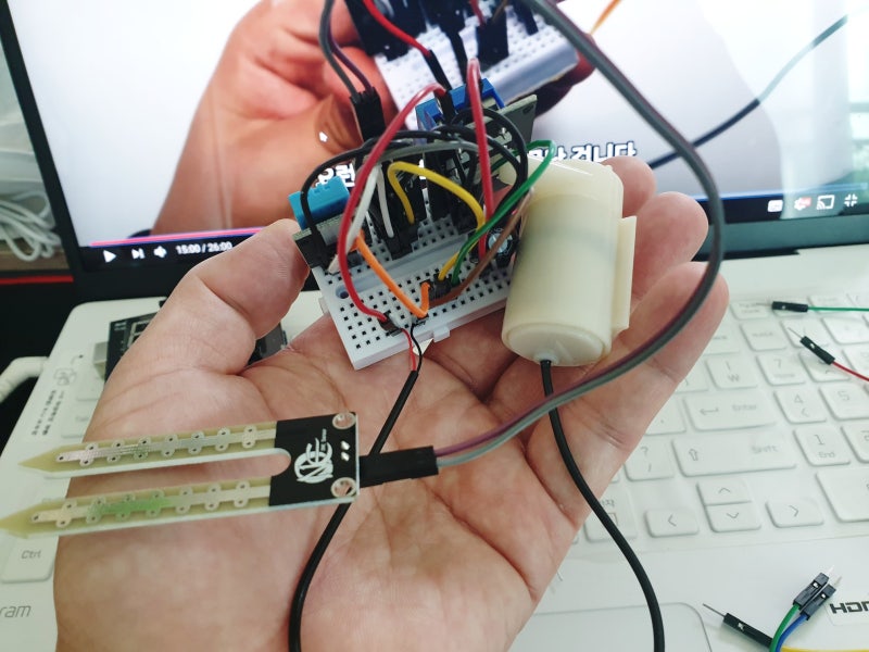 드림팩토리 아두이노 스마트 워터펌프자동 화분 물주기 Diy 코딩키트 조립and작동영상 편 슬기로운 코딩 생활 × Diy