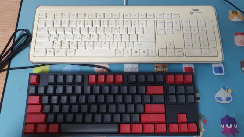 인생 첫 게이밍 키보드 콕스 게이트론 CK87 LED 키보드 후기(LED영상 첨부) : 네이버 블로그
