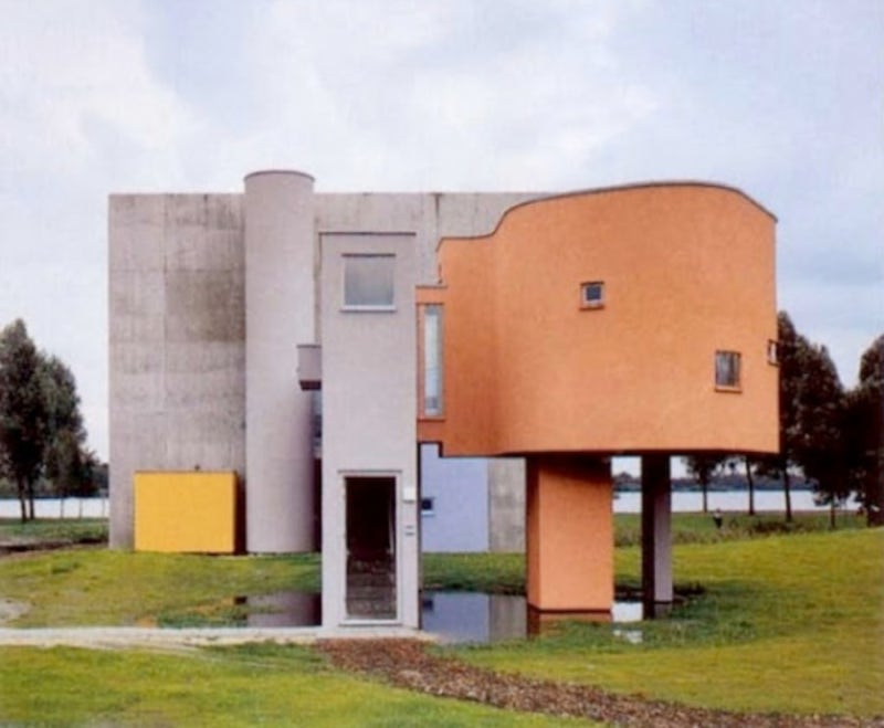 존 헤이덕의 월하우스2. wall house 2, groningen, netherlands by john hejduk,1973 ...