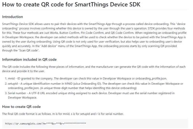 SmartThing Device SDK를 위한 QR code 만들기 : 네이버 블로그