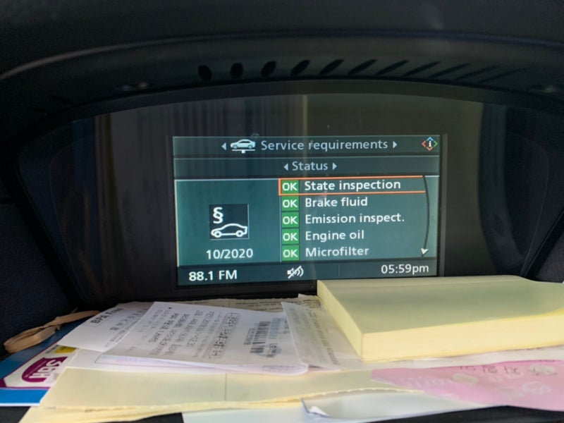 Bmw 5시리즈 E60 엔진오일차량점검 서비스주기 리셋하는 방법 네이버 블로그