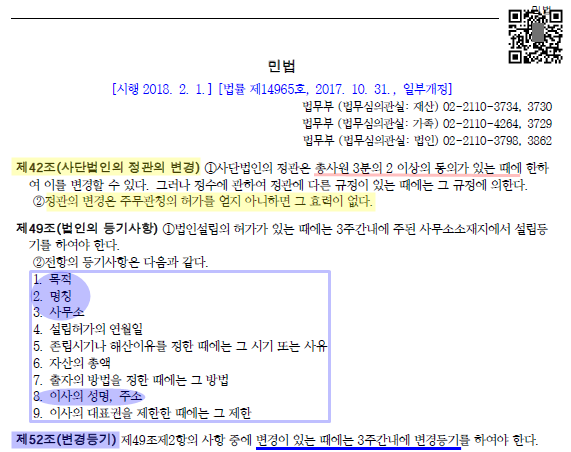 사단법인 정관변경 허가사유별 준비서류 절차 안내 네이버 블로그