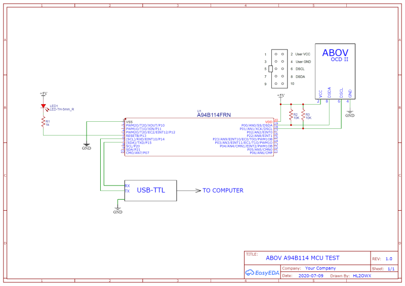 ABOV A94B114 Bit Interrupt & UART Test : 네이버 블로그