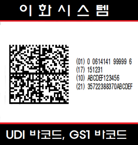 [이화시스템] UDI, GS1 출력 ( Bartender ) GS1-128, GS1-DATAMATRIX : 네이버 블로그