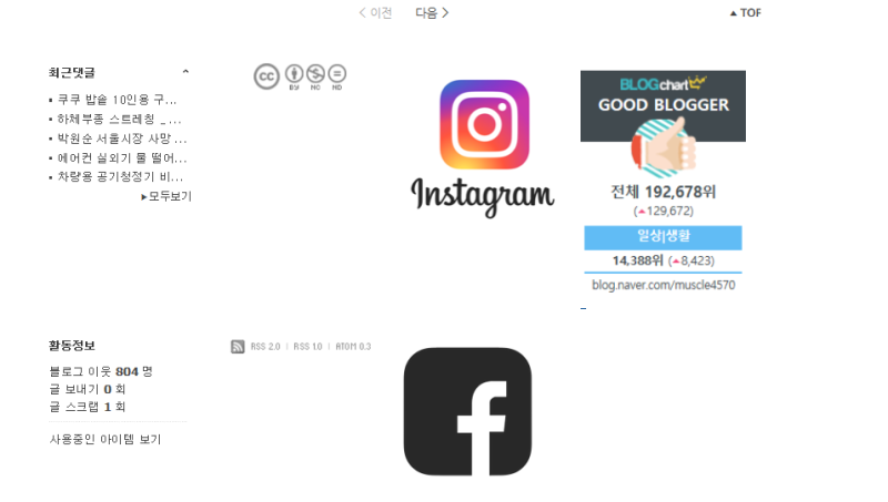 네이버 블로그 차트 위젯 내블로그 순위 네이버 블로그