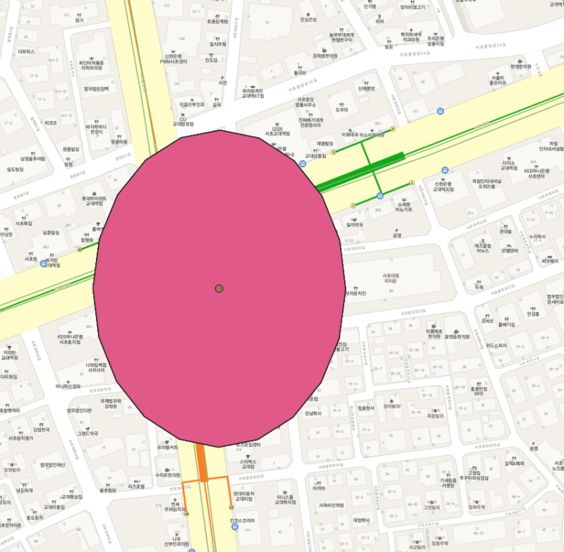 Qgis 기초 사용 방법 반경 내 객체 추출 방법 네이버 블로그