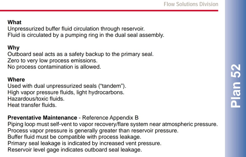 [회전] Mechanical Seal Plan API 52 (메카니칼 씰 플랜 52) : 네이버 블로그