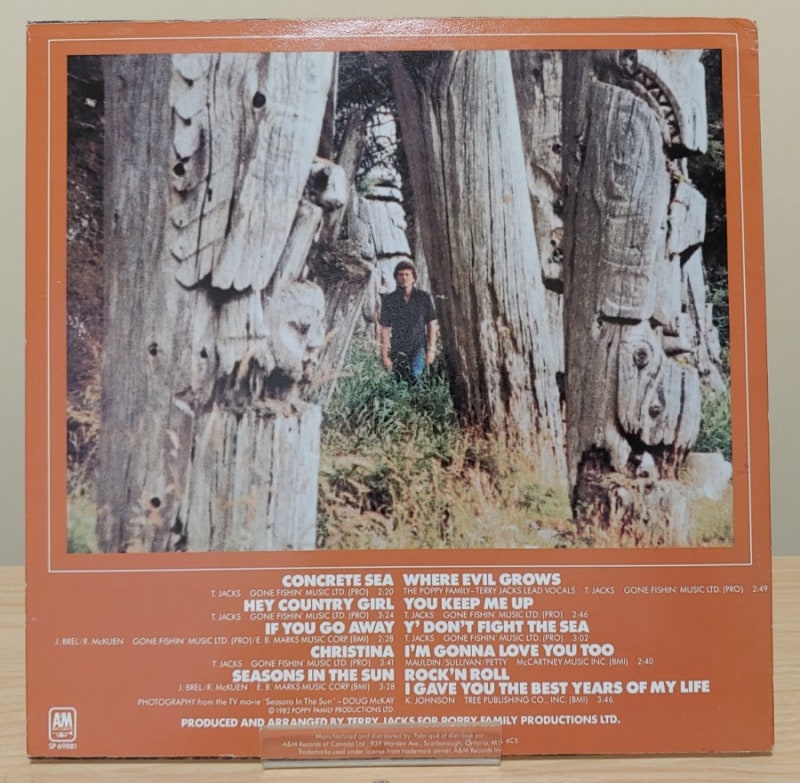 Terry Jacks ‎– Into The Past...Terry Jacks Greatest Hits (1982) : 네이버 블로그