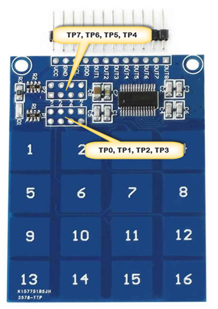 정전식 터치 키패드 16버튼 모듈 사용하기(TTP229) : 네이버 블로그