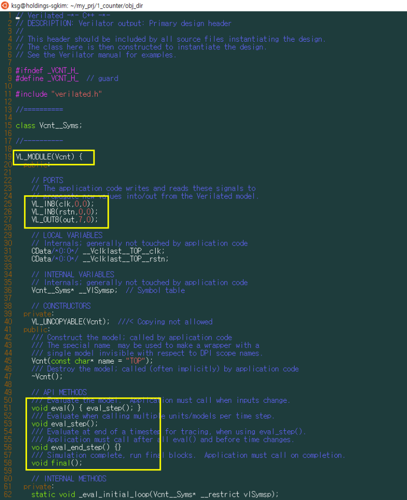 [Verilog] Verilator tutorial (1) counter test해보기 : 네이버 블로그