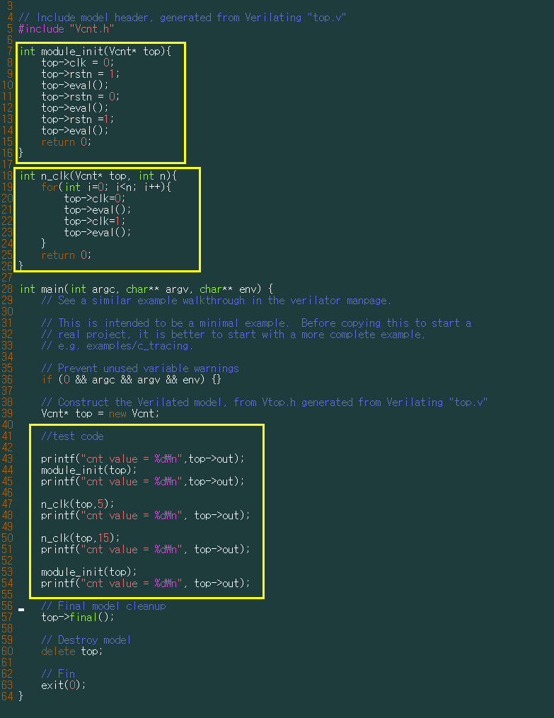 [Verilog] Verilator tutorial (1) counter test해보기 : 네이버 블로그