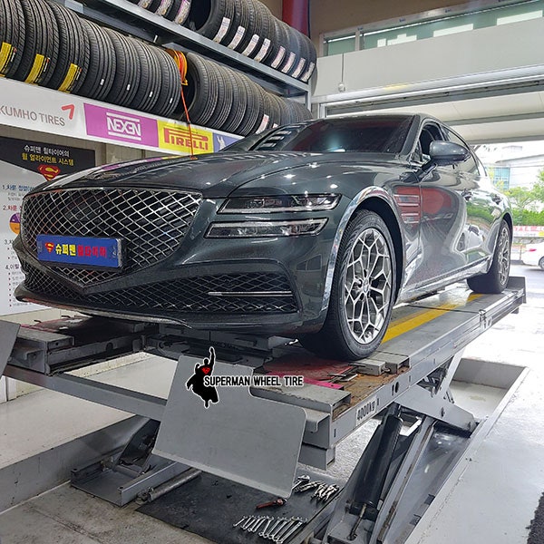 장착후기:)제네시스 G80 (RG3) 20인치 순정휠 /TA91 245 40 20, 275 35 20 : 네이버 블로그