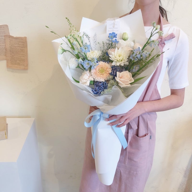 핸드타이드 꽃다발 레슨 관저동 꽃집 라르보플라워 대전꽃집 도안동 가수원동 관저동 플라워레슨 대전플라워레슨 원데이레슨 플라워