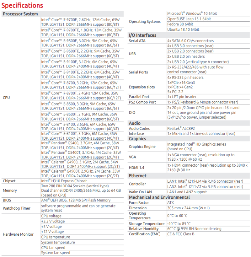 [ATX 마더보드 산업용 컴퓨터] 에이디링크의 8세대/9세대 산업용 메인보드, IMB-M45H : 네이버 블로그