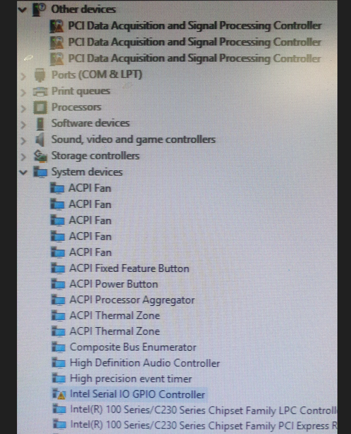 PCI Data Acquisition and Signal Processing Controller driver 32비트에서 설치 ...