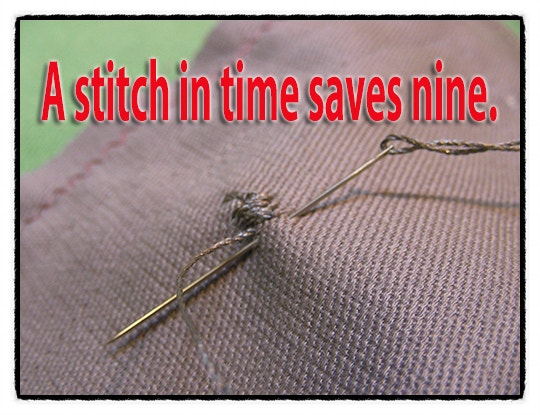 A Stitch in Time Saves Nine. : 네이버 블로그