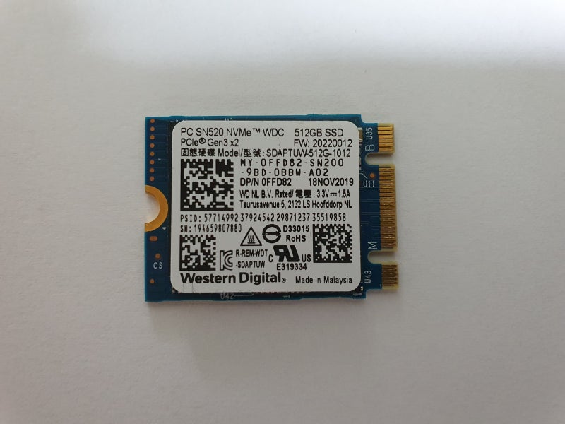 레노버 씽크패드 WWAN Slot(LTE 슬롯) SN520 SSD 설치 및 확장 (SSD 2230, 2242, 2280 가능 ...