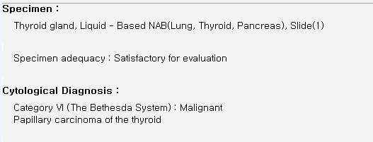 갑상선 초음파 미세침 흡인검사(FNA) 결과 해석 방법(The Bethesda System for Reporting ...