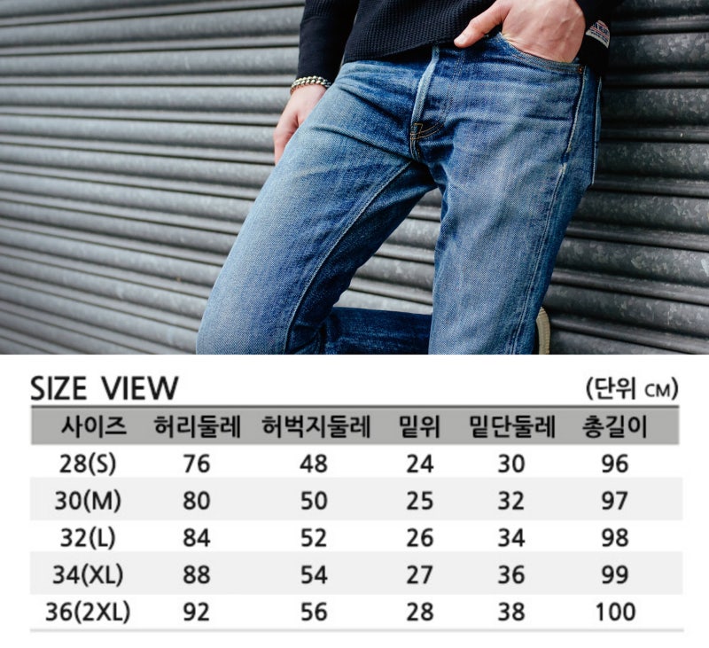 남자 바지 사이즈표 보는법과 치수 재는법 네이버 블로그