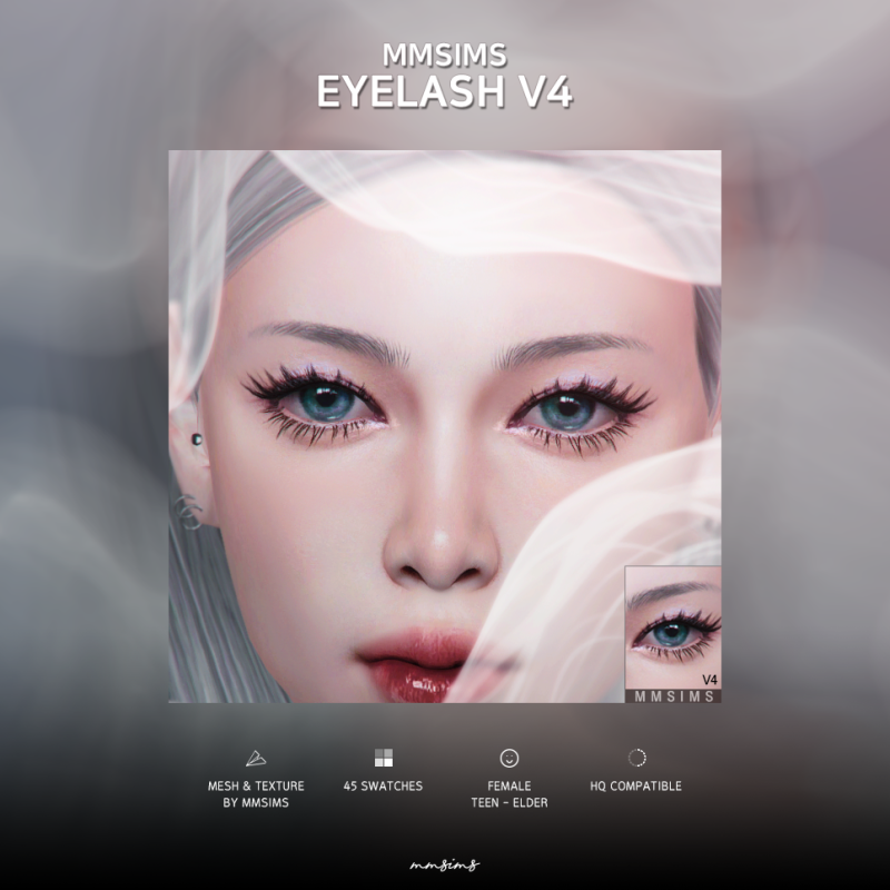 심즈4 CC 3D 속눈썹 // MMSIMS Eyelash v4 : 네이버 블로그