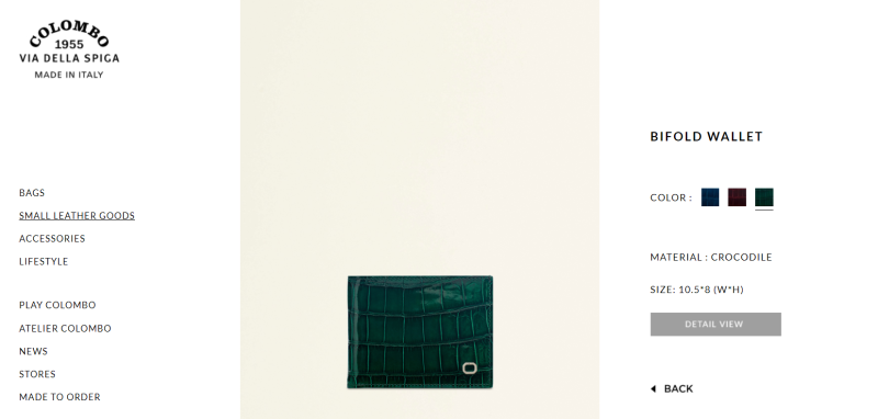 'COLOMBO'_ 콜롬보 초록색 바이폴드 악어지갑 : BIFOLD WALLET : 네이버 블로그