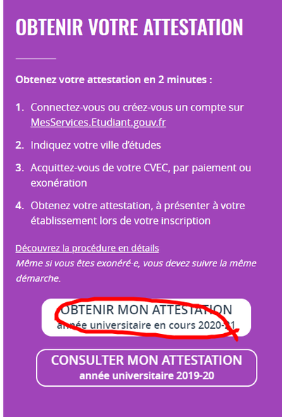 프랑스 CVEC 가입- 결제 - Attestation 받기 : 네이버 블로그