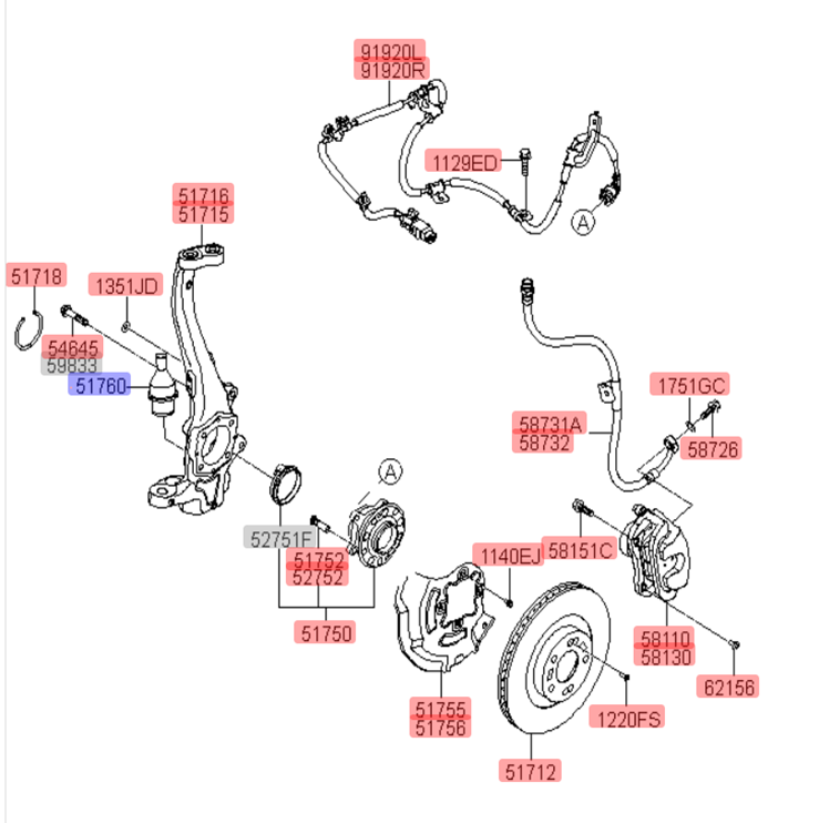 에쿠스 현가장치 정비 목록 부품 품번 : 네이버 블로그