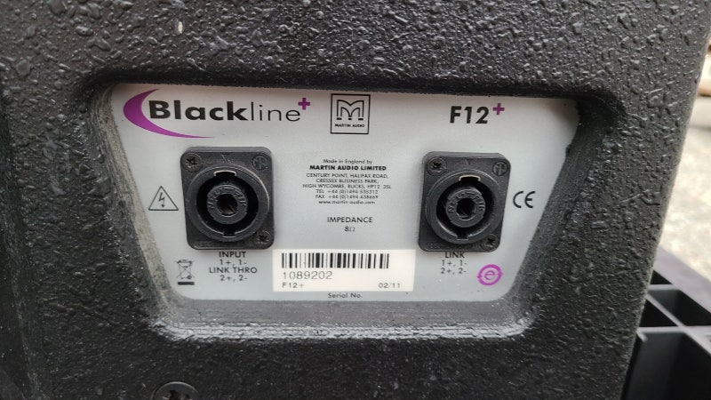 (품절)MARTIN-AUDIO Blackline F12+ 마틴 12인치 300와트 F12 : 네이버 블로그