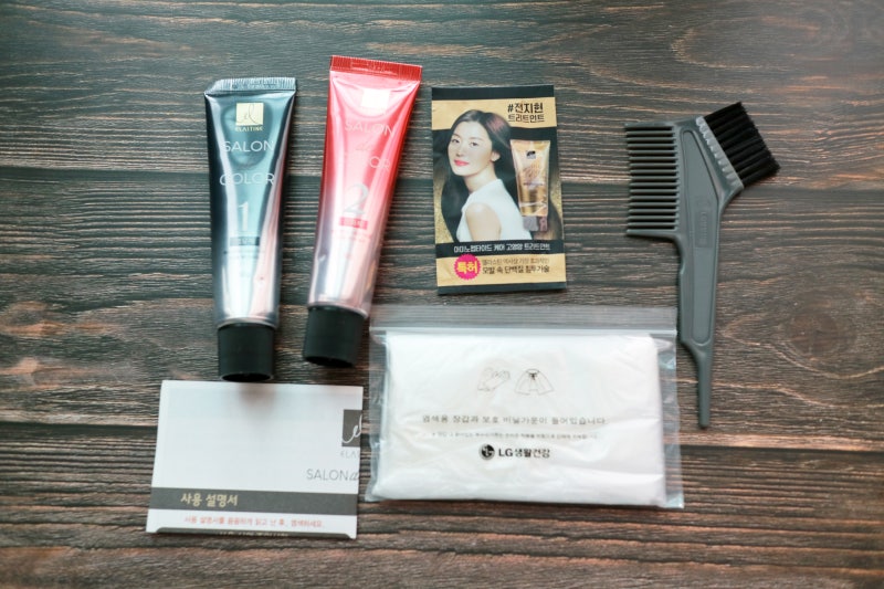 엘라스틴 살롱염색약 오렌지브라운으로 헤어 새치염색 끝 네이버 블로그