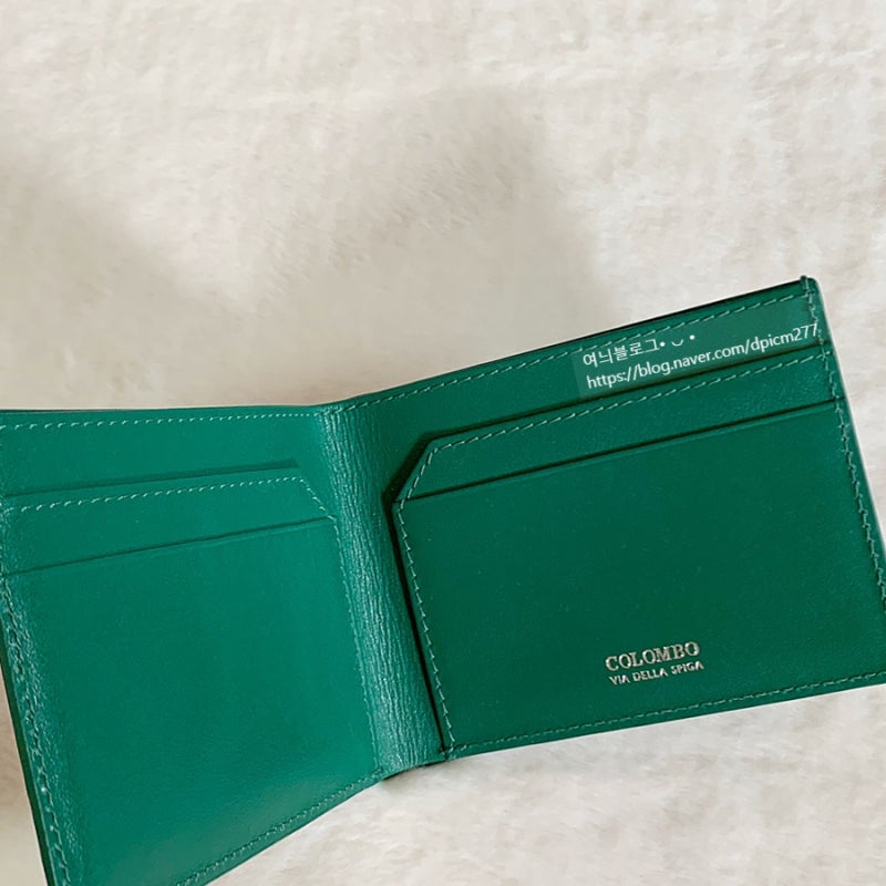 'COLOMBO'_ 콜롬보 초록색 바이폴드 악어지갑 : BIFOLD WALLET : 네이버 블로그