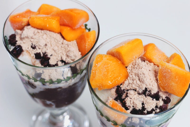 홈카페 음료&얼음과자-망고 파르페, 우유팥빙수, 팥아이스크림 비비빅만들기 (복숭아&매실&라임&레모네이드&미숫가루) : 네이버 블로그